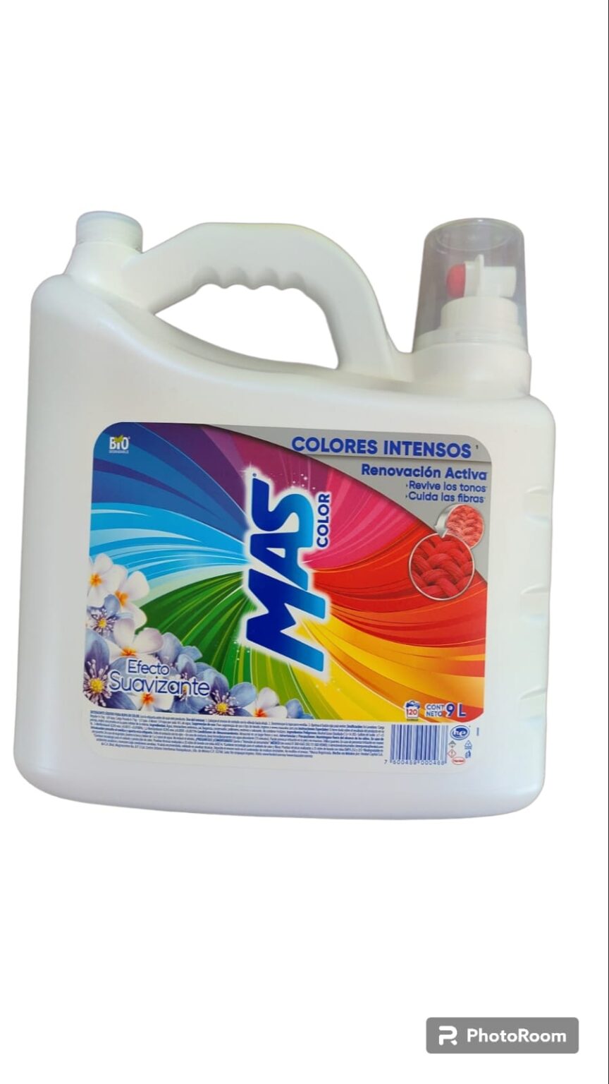 DETERGENTE LIQUIDO MAS COLOR 9 LTS - Clean Depot Service
